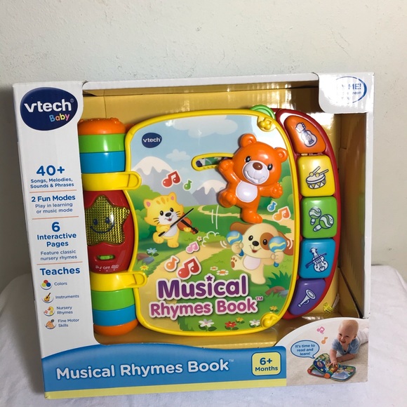 vtech | Toys | New In Box Vtech Musical Rhymes Book Red | Poshmark